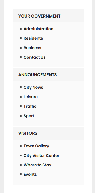 City Of WP Theme - Documentation