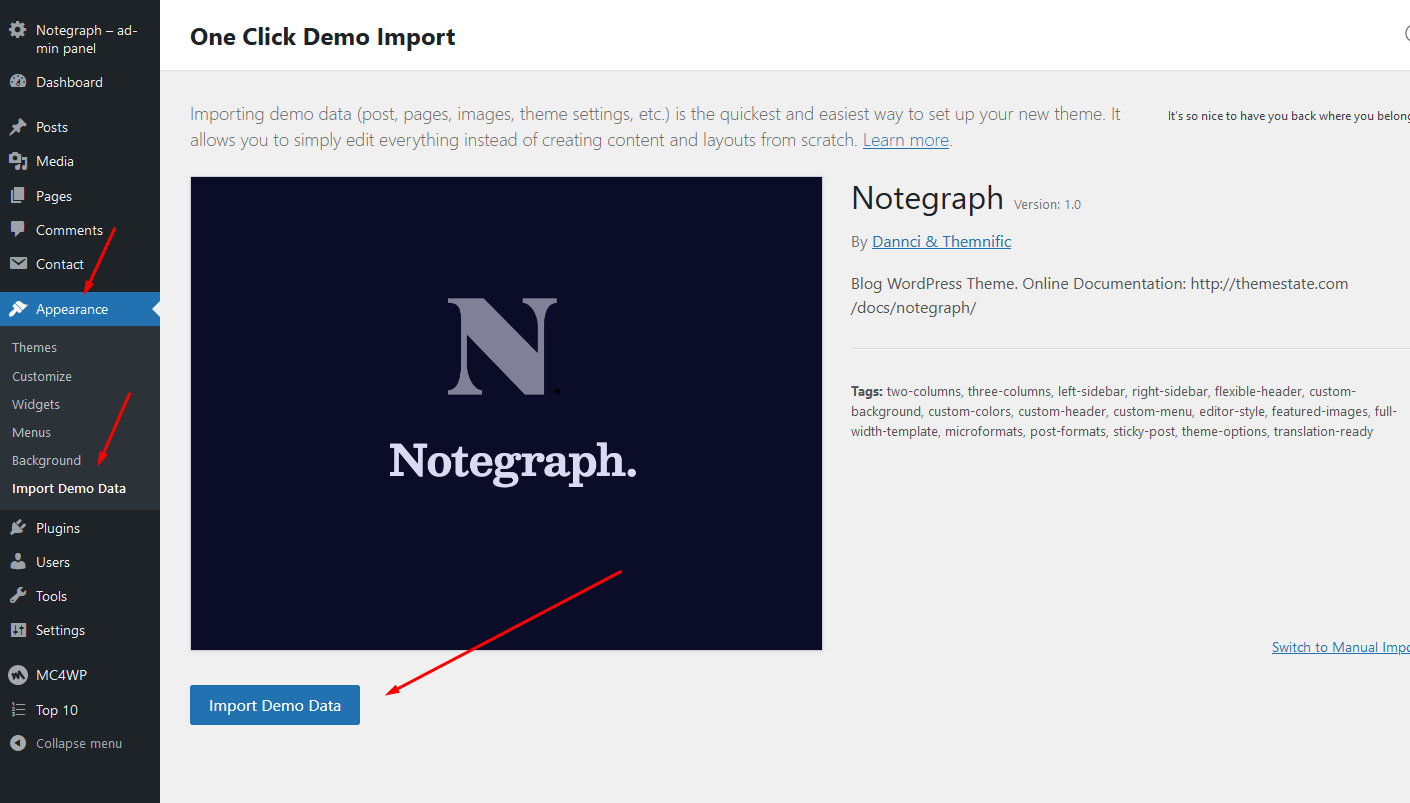 Notegraph - Documentation