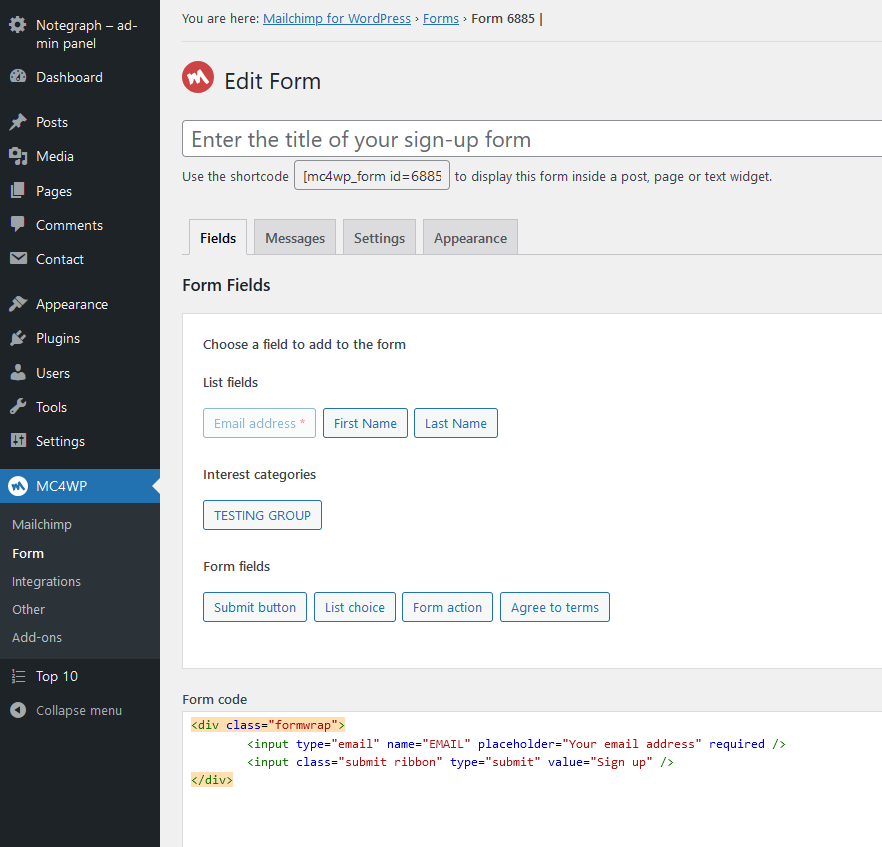 Notegraph - Documentation