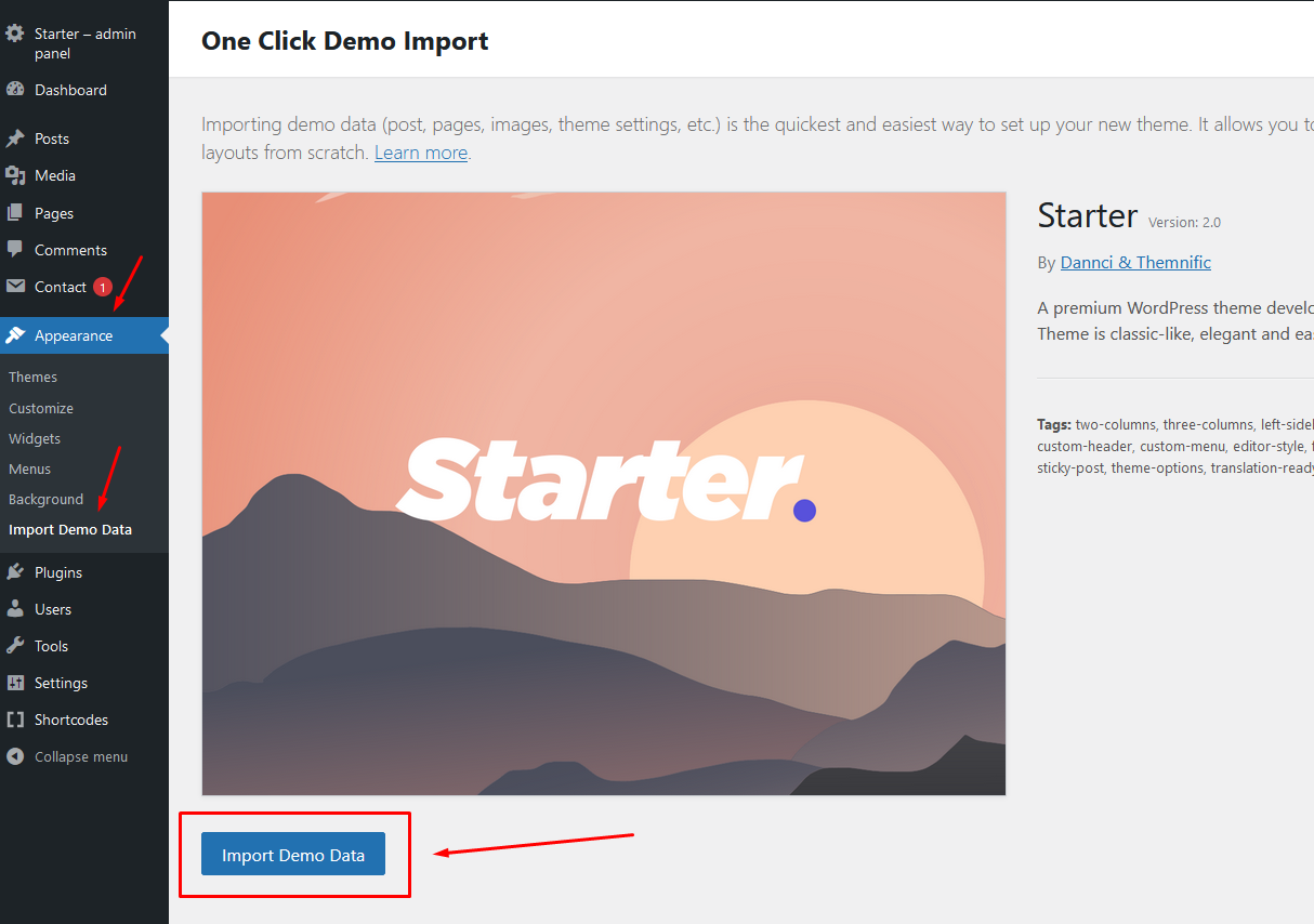 Starter - Documentation